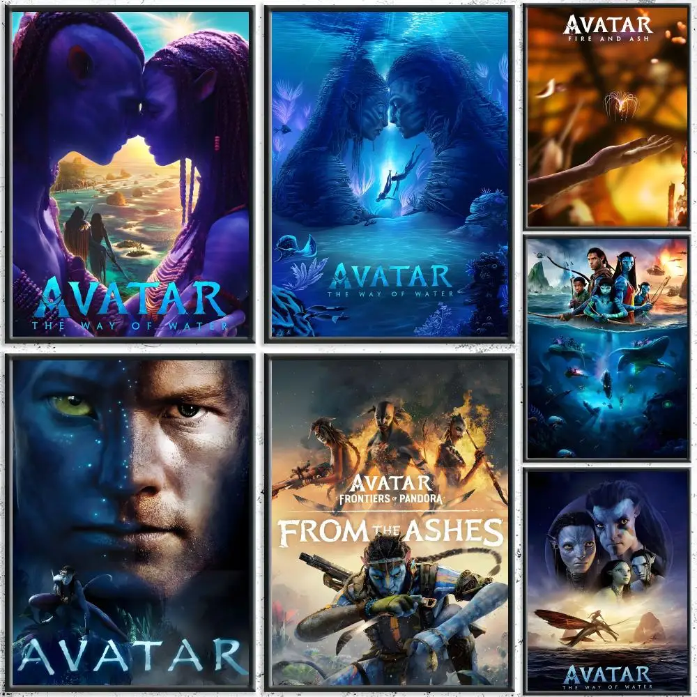classic movies A-AvatarS Poster HD Waterproof Self-Adhesive Wall Art ...