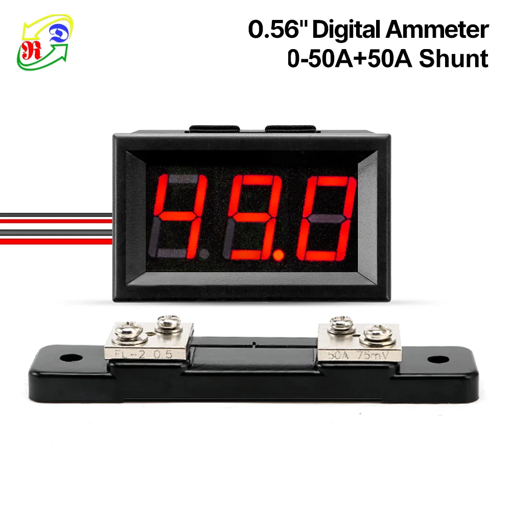 RD-0-56-Digital-Ammeter-APM-dc-0-50A-4-wires-Three-digit-Current-Panel ...