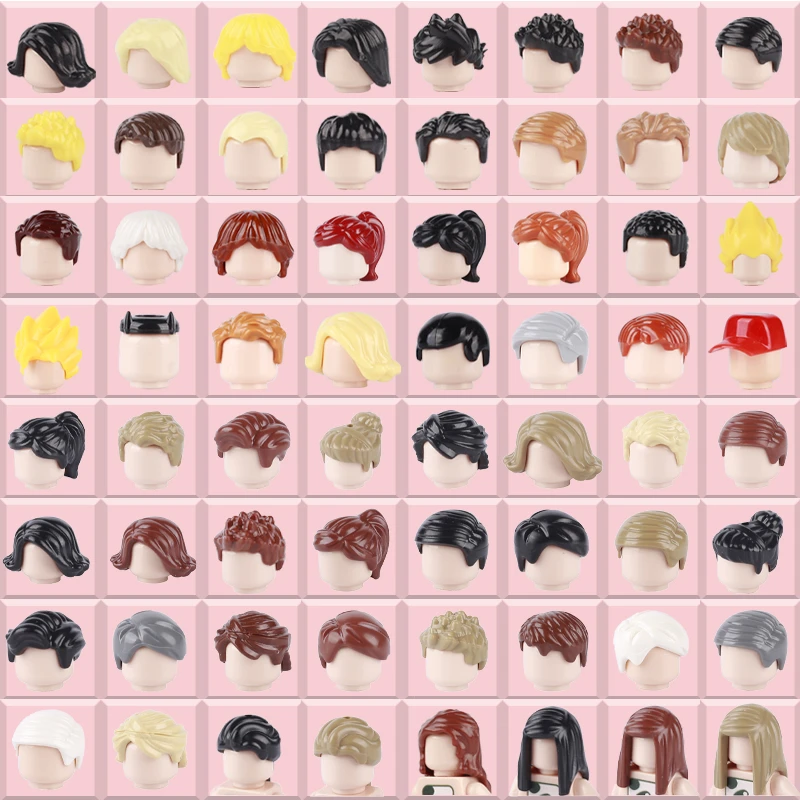 Diy Accessories Bricks Toys | Lego Head Accessories | Building Blocks ...