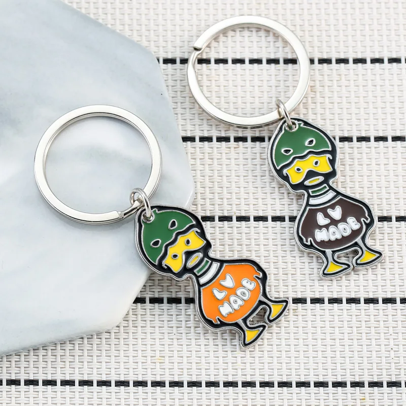 Lovely-Enamel-Duck-Keychain-Rings-for-Women-Men-Handbag-Pendant-Cartoon ...