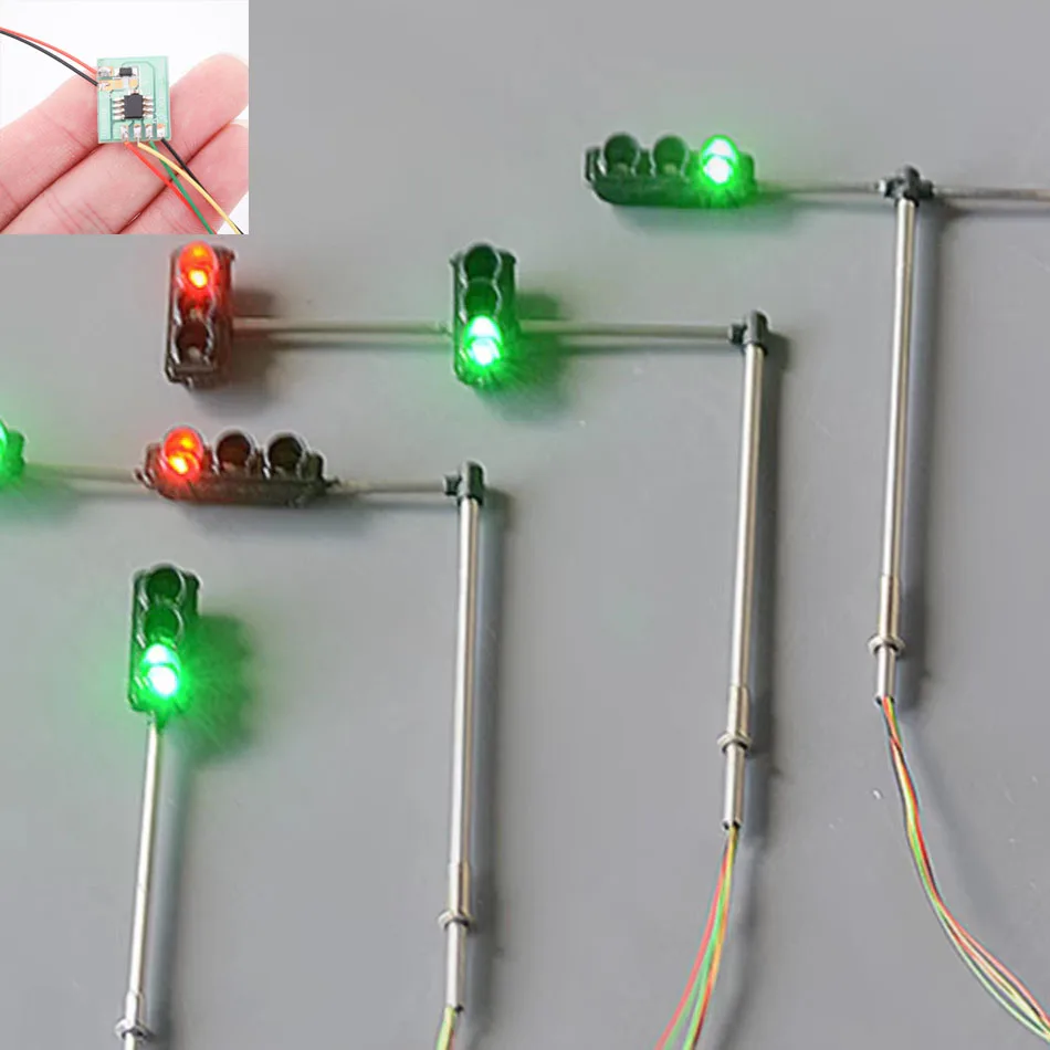 Ho-Scale-Railway-Train-Traffic-Lights-Sets-1-87-Model-Lamp-DIY-Modeling ...