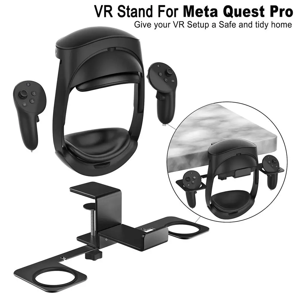 VR Stand Headphone Holder Under Desk Headsets Hook Universal Clamp on ...