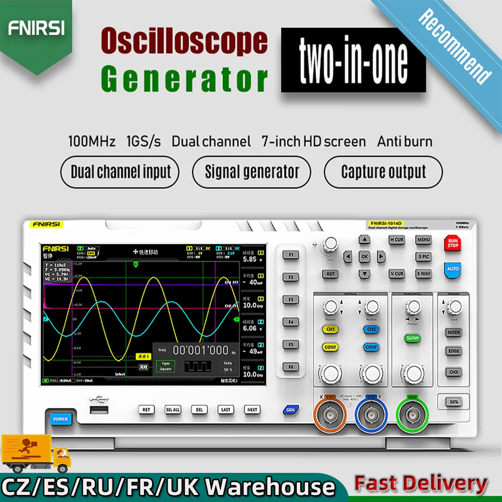 7 Inch Tft Lcd Display Two In One Dual Channel Input Signal Generator ...