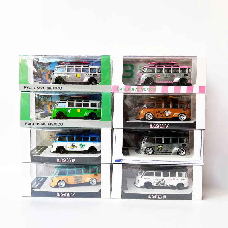 1/64 /LFLM Simulation Alloy Diecast LBWK Painting Pocket Bus Model Toy ...