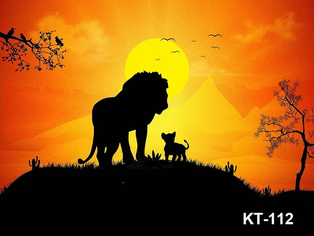 Fondo De Puesta De Sol Rey León