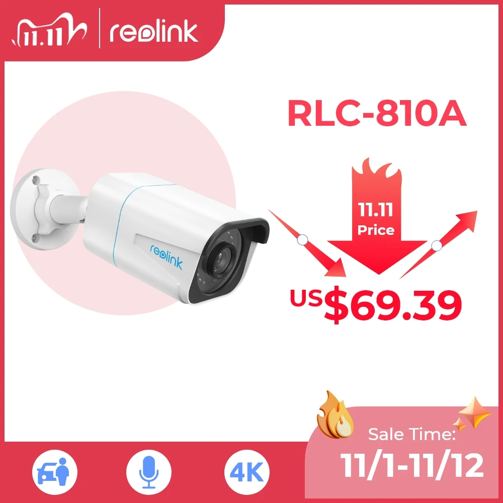 [refurbished Camera] Reolink Rlc-410 Poe Ip Camera 5mp Hd Outdoor ...