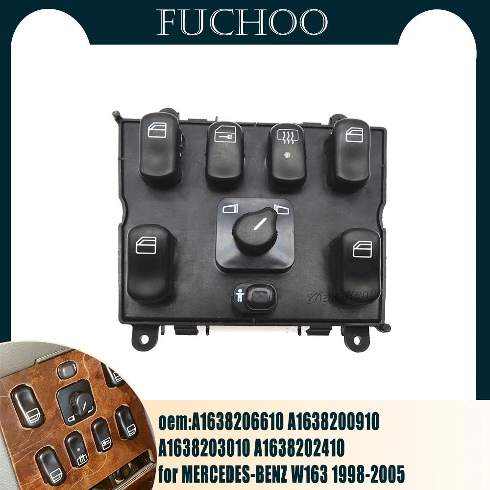 Automotive switch Power Window Master Switch for MERCEDES-BENZ W163 ...