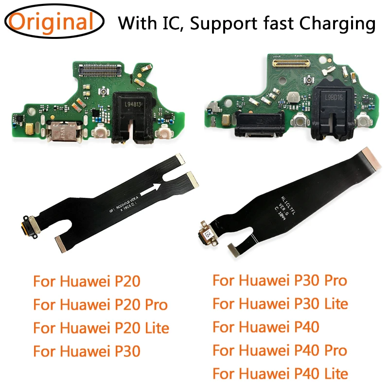 Original USB Charging Dock Port Flex Cable For Huawei P20 P30 P40 Pro ...
