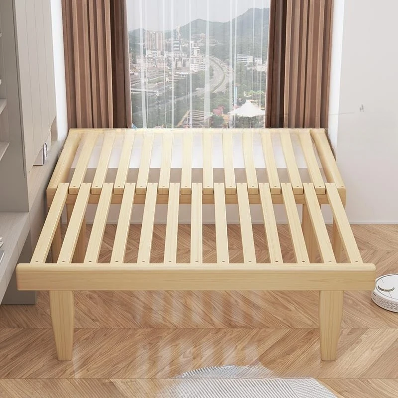 bay window bed frame foldable pull-out telescopic connection splicing ...
