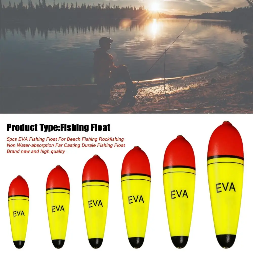 5pcs-EVA-Fishing-Float-For-Beach-Fishing-Rockfishing-Non-Water-absorption-Far-Casting-Durale ...