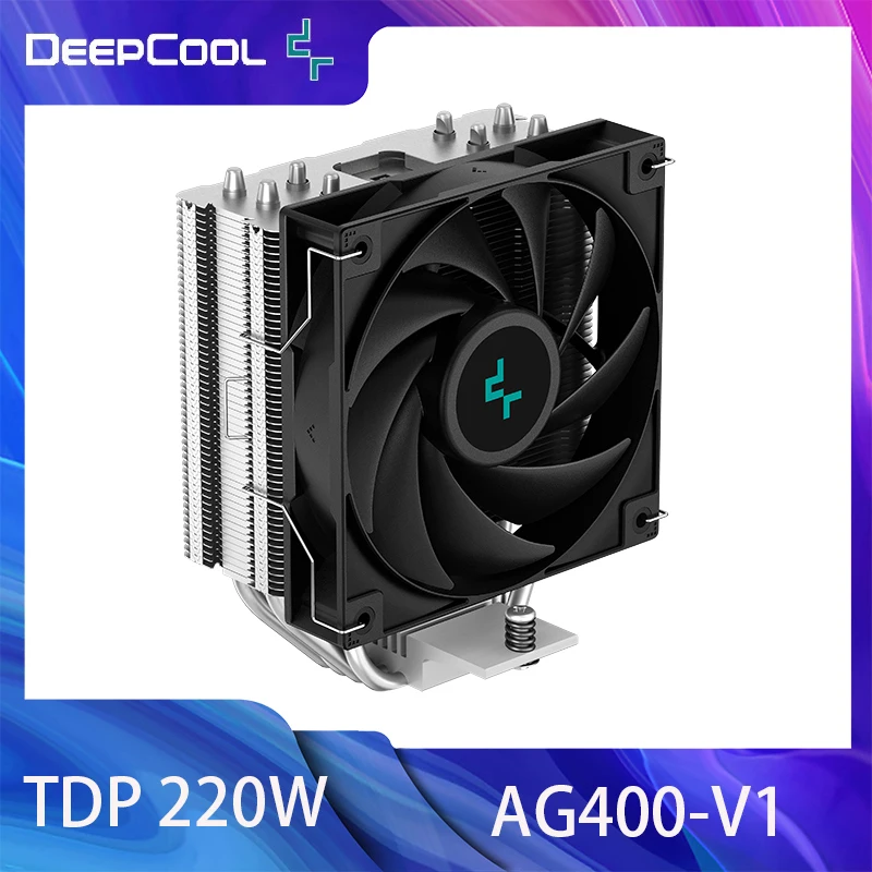 DeepCool-AG400-CPU-Cooler-12cm-Fan-4Pin-PWM-TDP-220W-CPU-Heat-Sink-Air ...