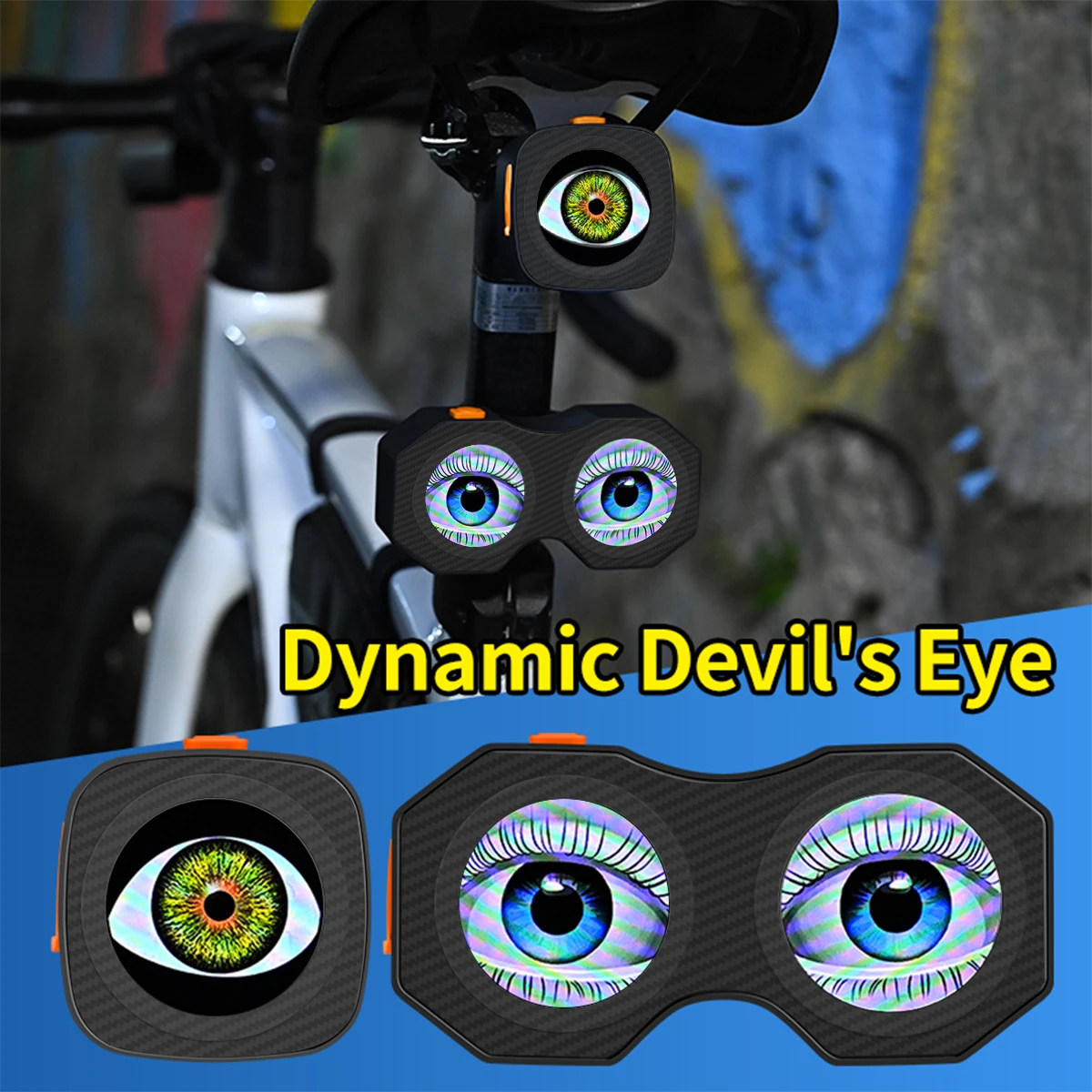 Espejo retrovisor LED para motocicleta y bicicleta, luces decorativas ...