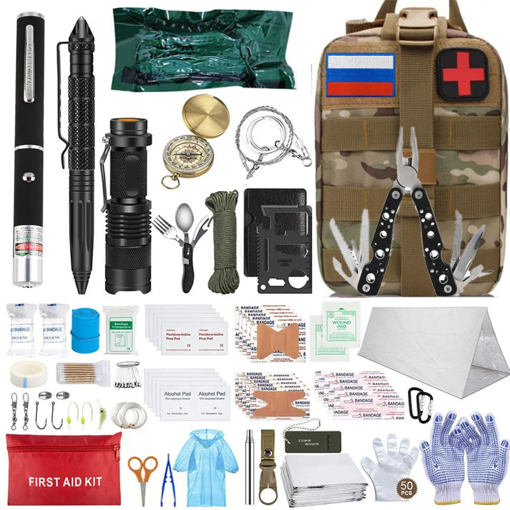 Disaster Survival Kit | Outdoor Survival Kit | Survival Kit Pcs | First ...