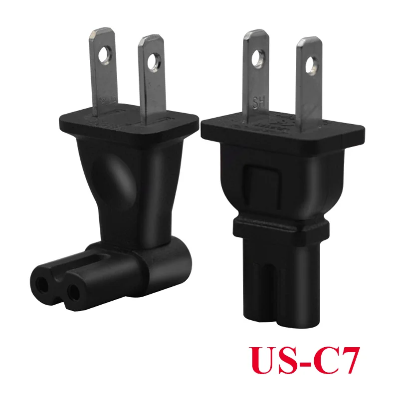 Black-10-15A-125V-Straight-Elbow-USA-Canada-Japan-Mexico-1-15P-to-C7 ...
