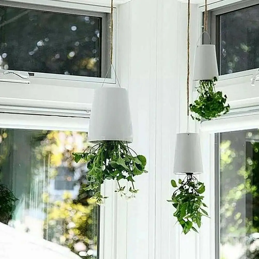 Inverted Sky Garden Hanging Pot Upside Down Planter Storage Basket ...