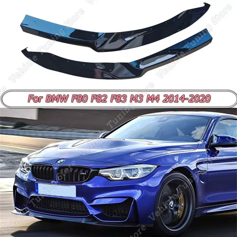 For-BMW-F80-F82-F83-M3-M4-2014-2020-Front-Bumper-Splitter-Lip-Diffuser ...