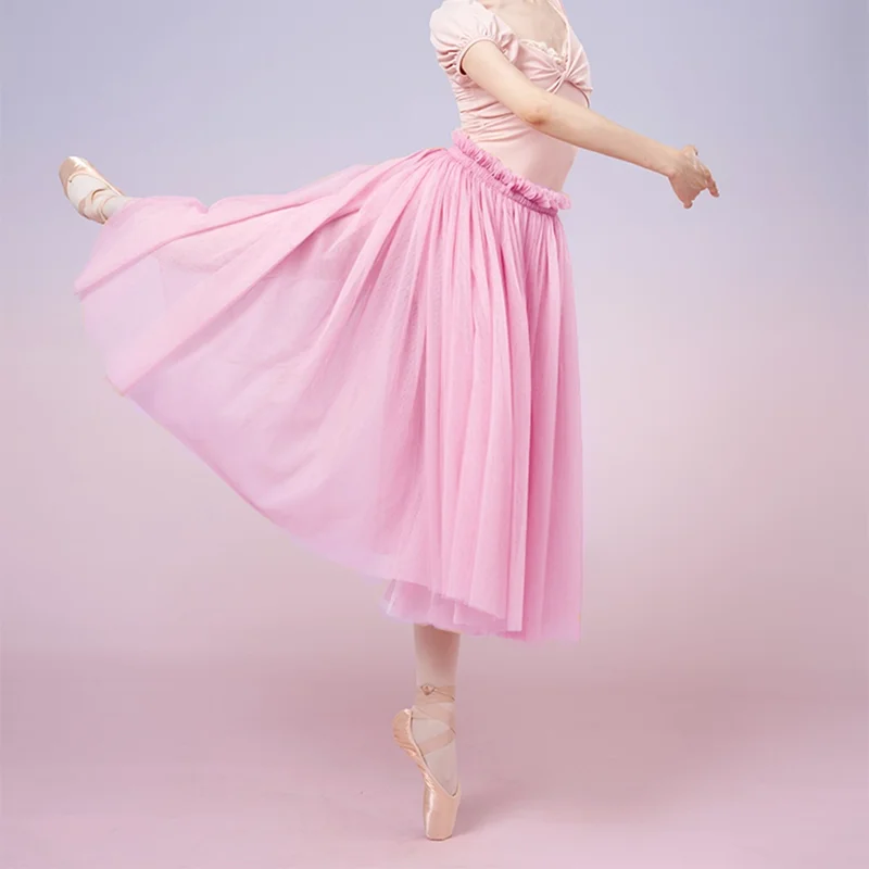 White Black Pink 80CM Professional Adults Ballerina Ballet Tutus Mesh ...