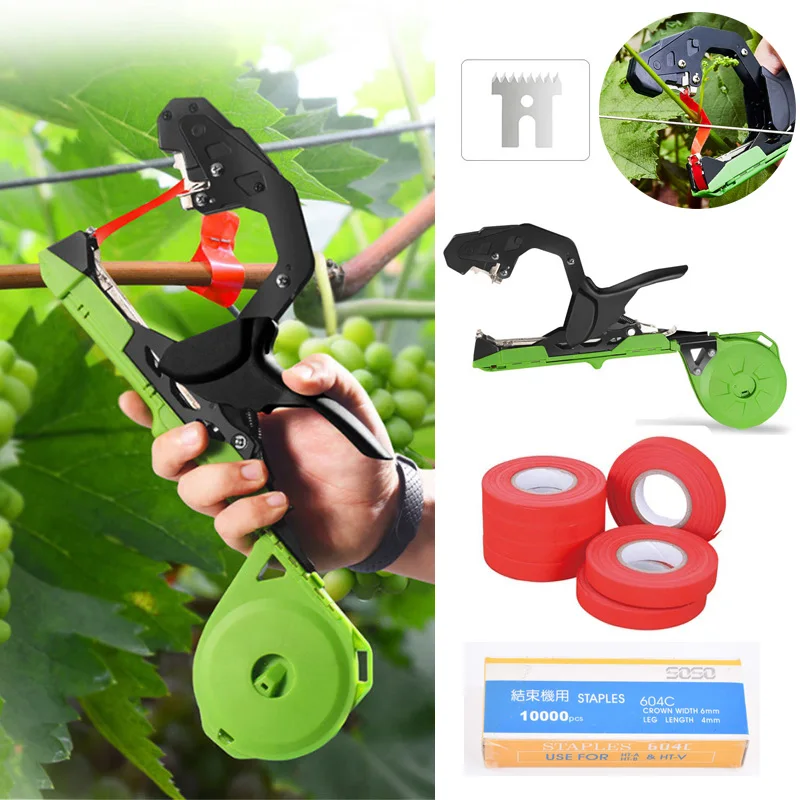 New Upgrade Plant Vine Tying Machine Gardening Tapetool Tapener Tape ...