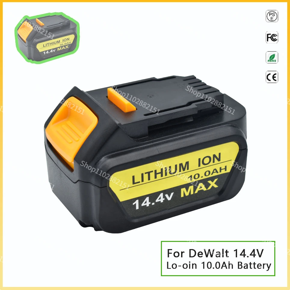 14.4V 10.0AH For Dewalt battery power tools DCB140 DCB141 DCB142 ...