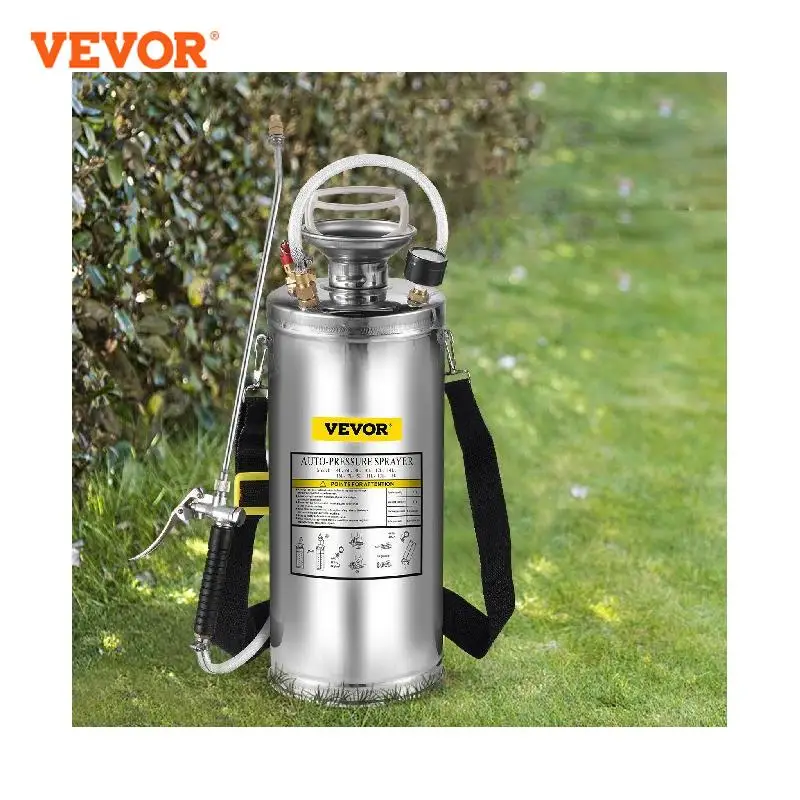 VEVOR-4-12L-Hand-Powered-Sprayer-Stainless-Steel-Watering-Spraying ...