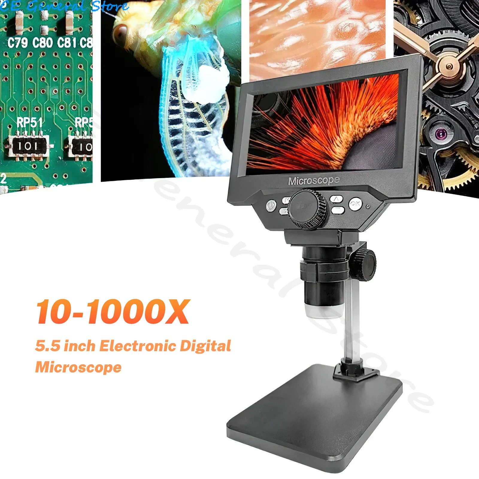 5-5-LCD-Digital-Microscope-1000X-1080P-Coin-Microscope-Magnifier-with ...