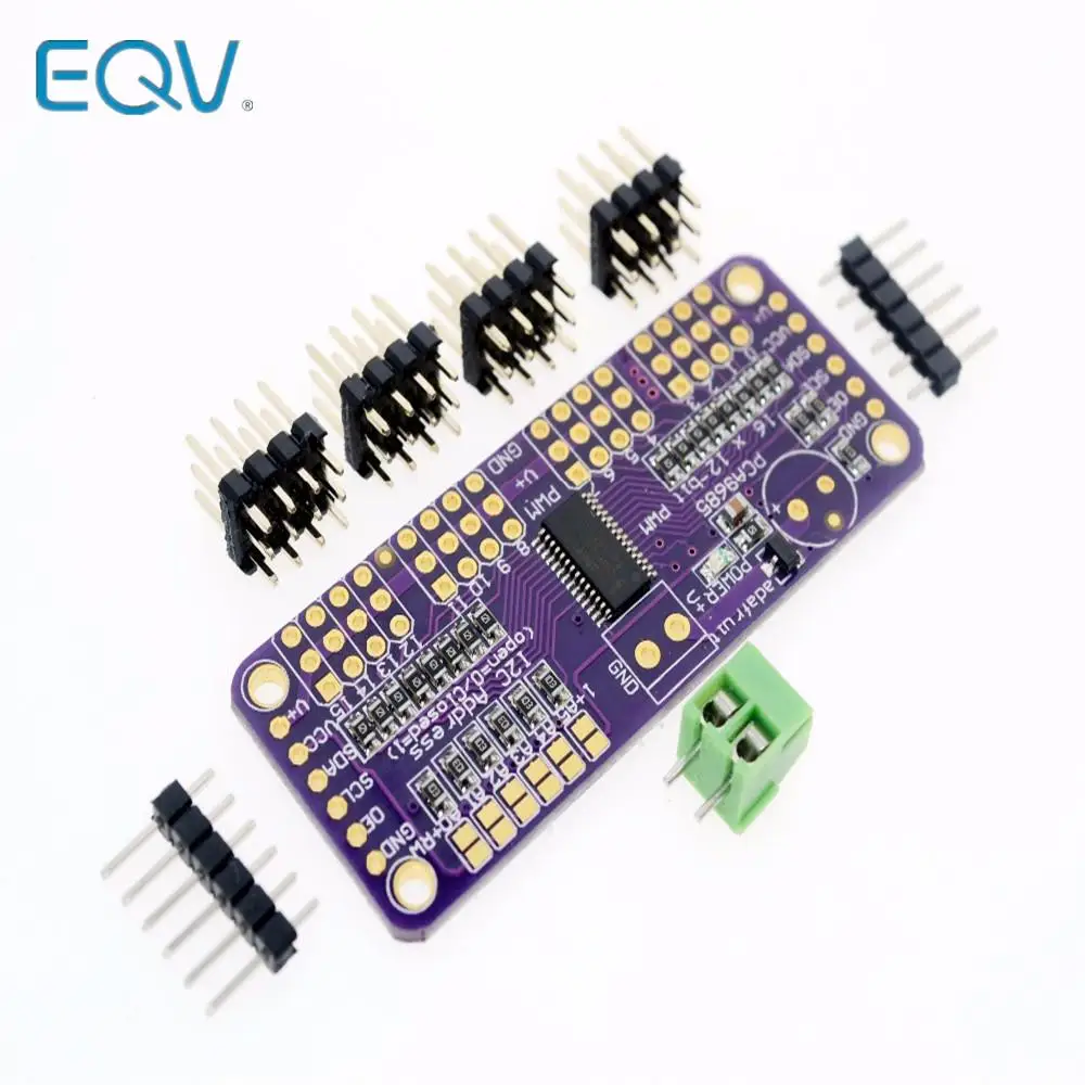 Smart Electronics PCA9685 16 Channel 12 bit PWM Servo Driver I2C ...