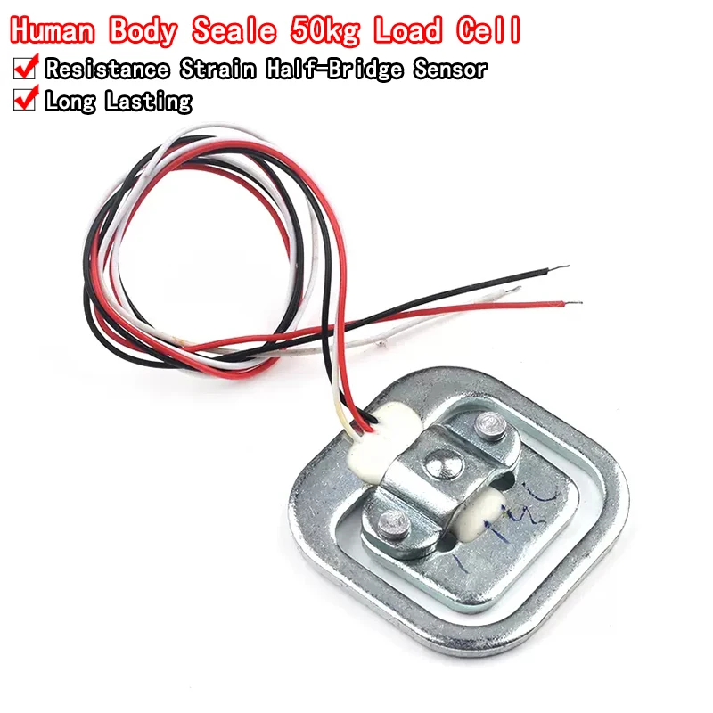 50kg-Body-Load-Cell-Weighing-Sensor-Resistance-Strain-Half-bridge-Total ...