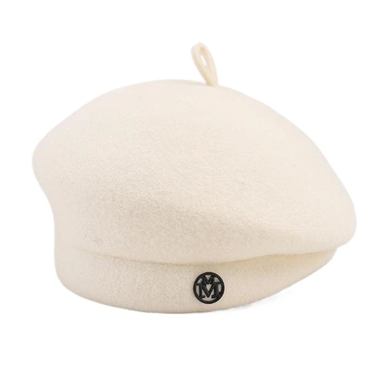 Handmade Woolen Painter Hat for Unisex Cabbie Hat for Outdoor Leisure ...