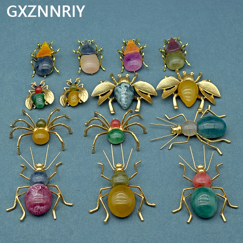 Fashion-Insect-Brooches-for-Women-Accessories-Gold-Color-Metal-Pins-Big ...