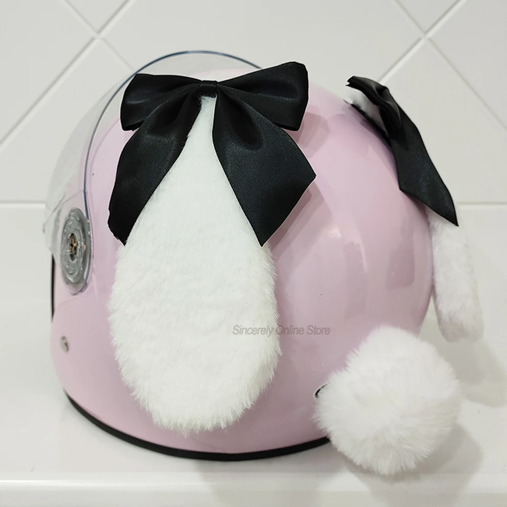1Pair Motorcycle Helmet Decoration Ears Cute Bunny Ears Motocross Off ...