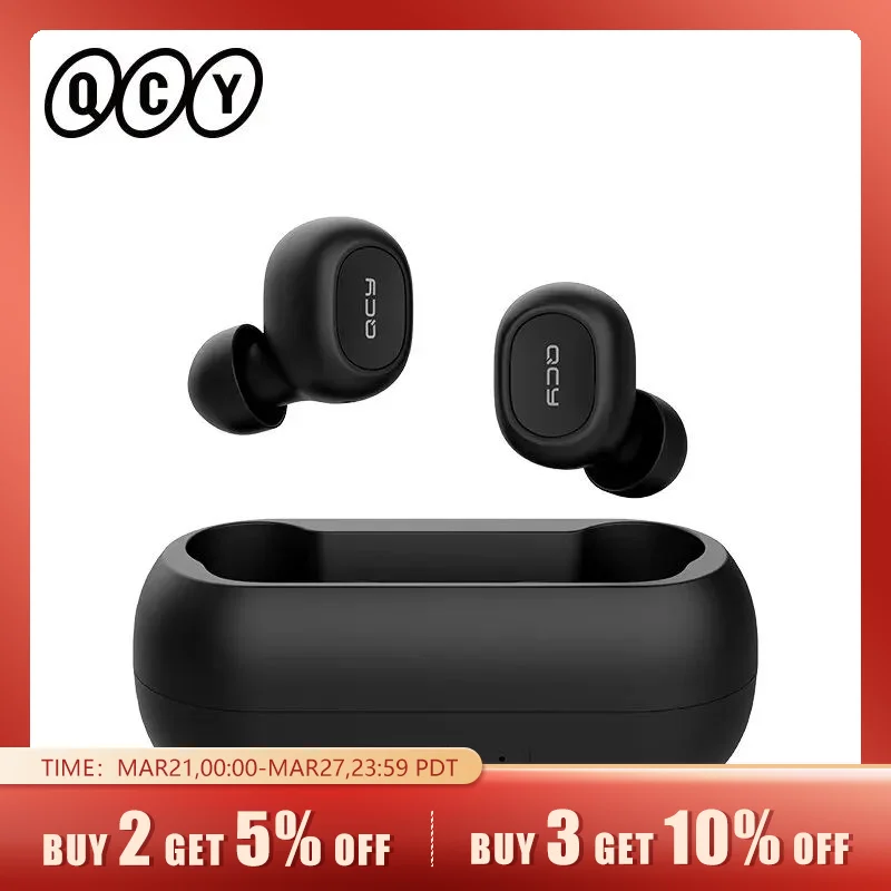 QCY-T1C-True-Wireless-Earphones-3D-Stereo-TWS-Earbuds-with-Dual-Microphones-Bluetooth-5-0 ...
