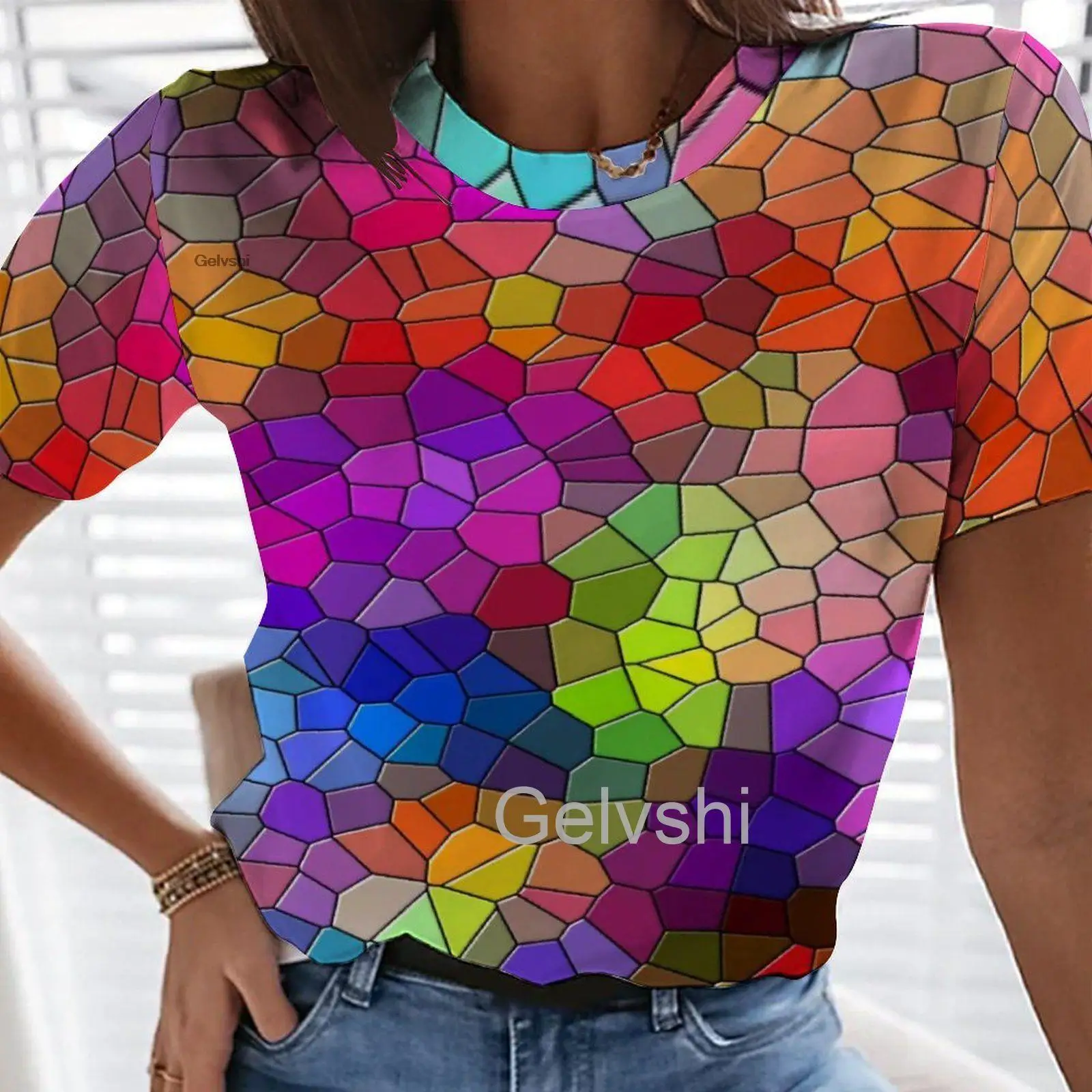 Summer Women's 3d Printed T shirts Flower Image Aesthetics T Shirt ...