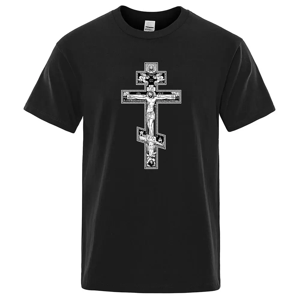 Gothic-Dark-Style-Orthodox-Cross-Jesus-Little-Angel-Male-Clothing ...