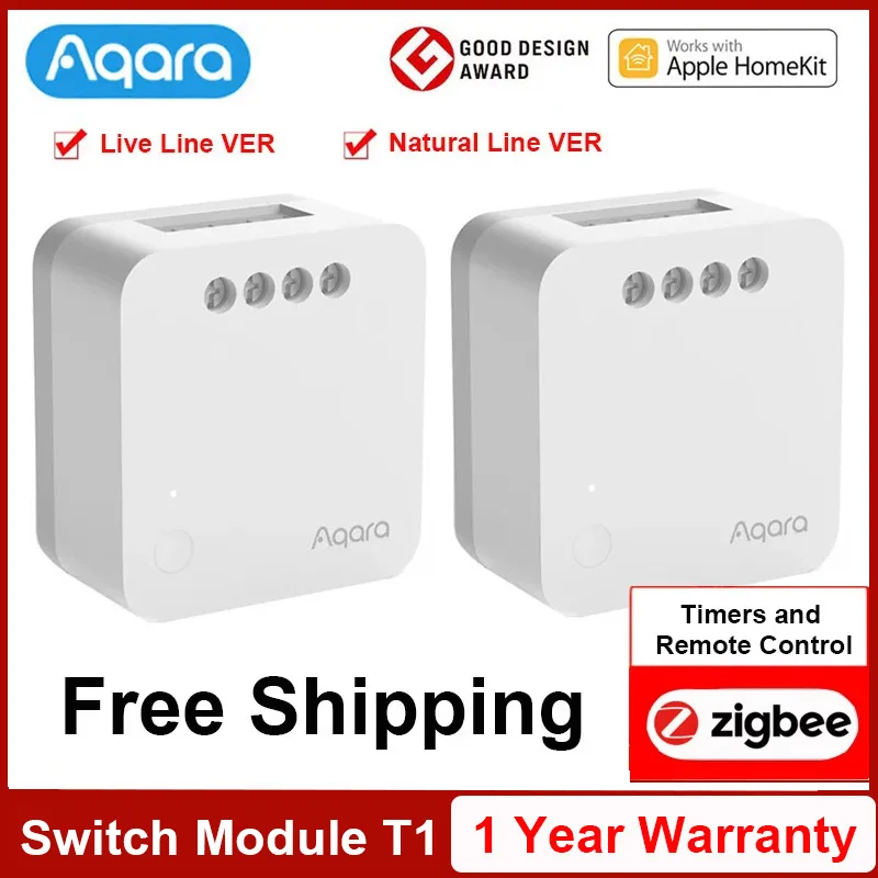Aqara-Switch-Module-T1-Single-Chiannel-Relay-Controller-Wireless-Zigbee ...