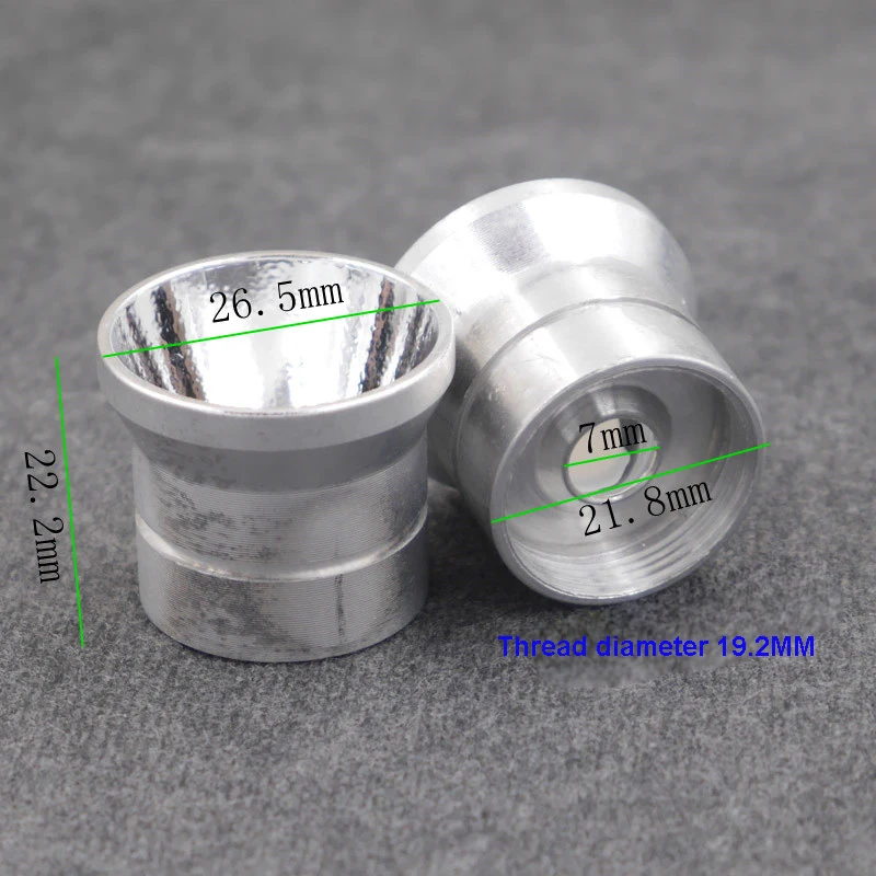 Aluminum SMO OP Reflector Cup 26.5mm for 6P 9P 501B 502B M5 M6 XM-L HI ...