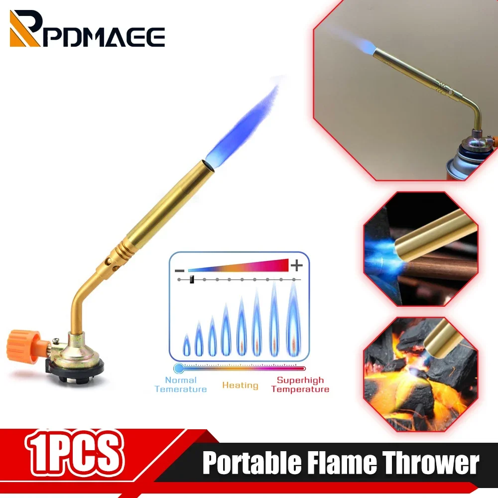 Flame-Thrower-Butane-Burner-Welding-Gas-Torch-Flame-Gun-Brazing-Camping ...