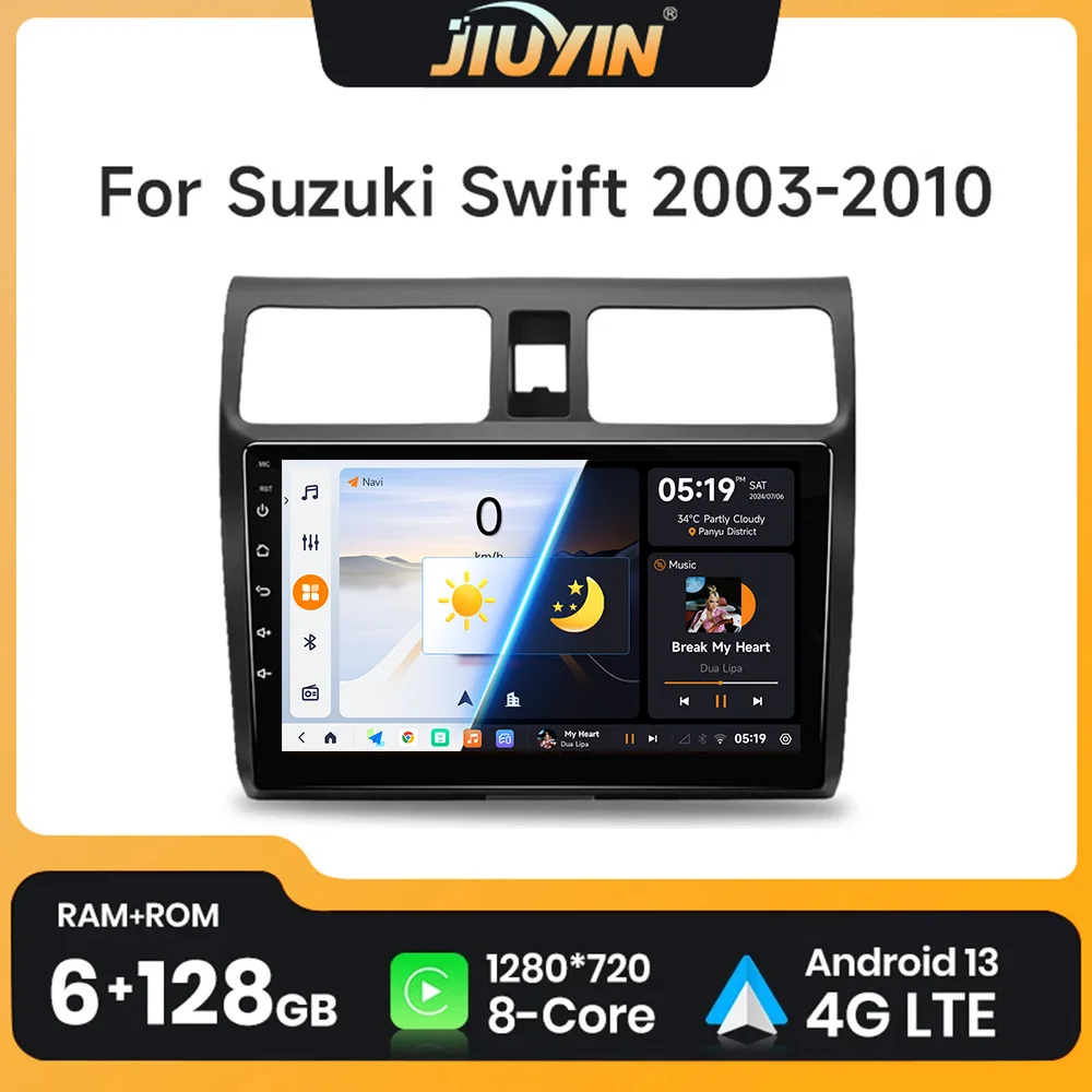 JIUYIN-Radio-est-reo-con-GPS-para-coche-reproductor-multimedia-con ...