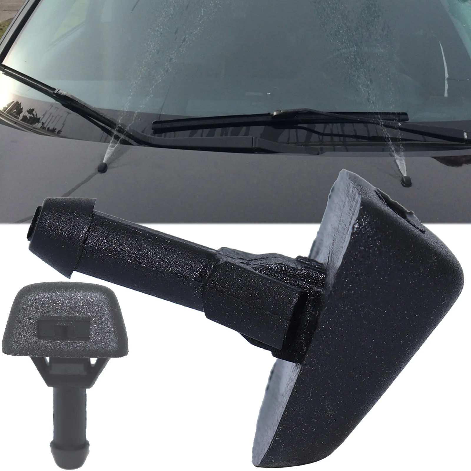 2X Front Windshield Windscreen Washer Spray Jet Nozzle For Volvo XC90 ...