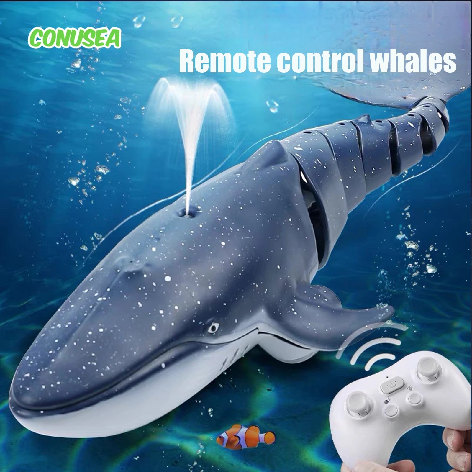 RC-Shark-Remote-Control-whale-Spray-Water-Kids-robot-toy-Radio ...