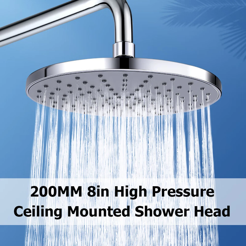8Inch-Round-Square-Shower-Head-ABS-Plastic-Ceiling-Mounted-Luxury ...