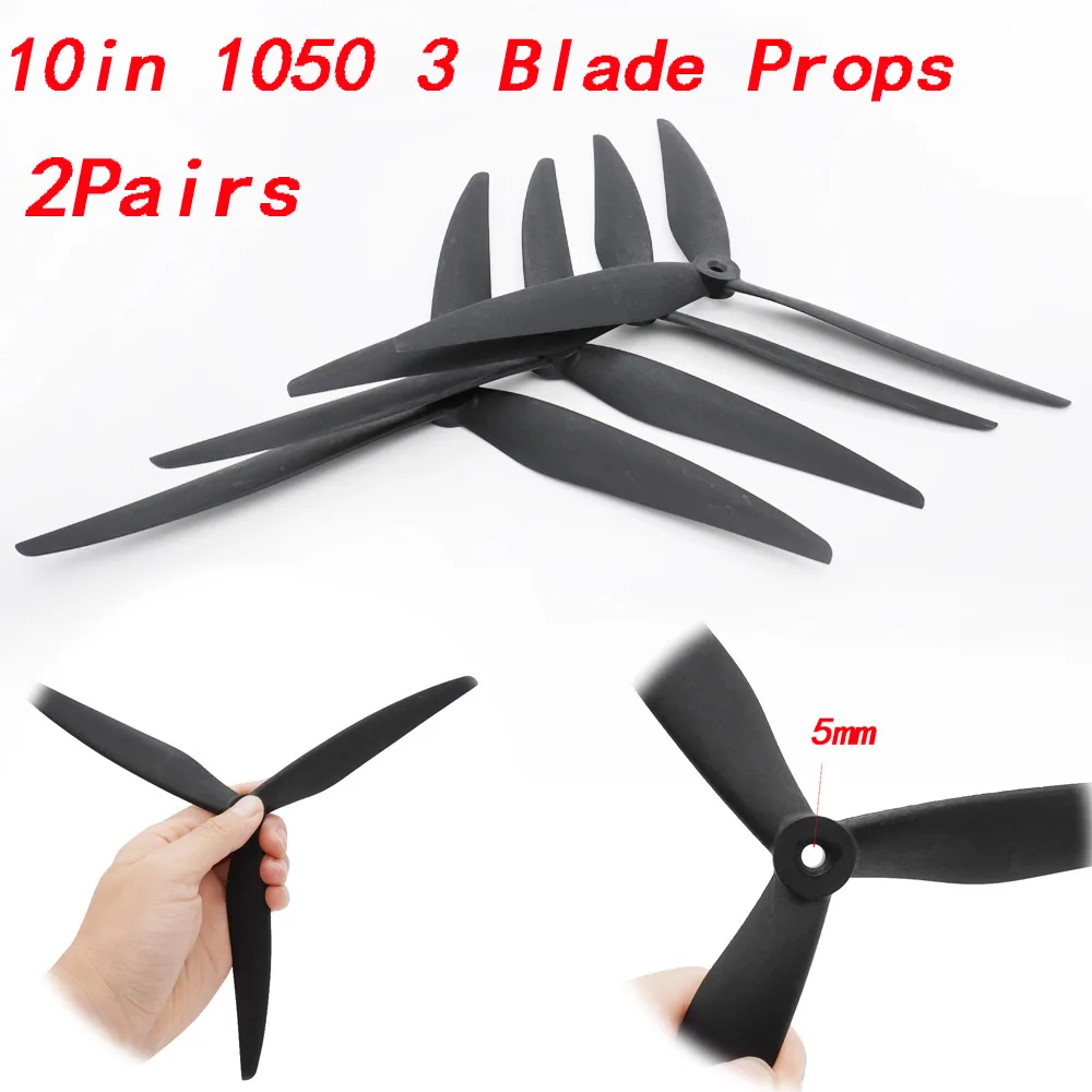 Prop-10X5X3-1050-10inch-3-Blades-Black-Fiberglass-Reinforced-Nylon ...