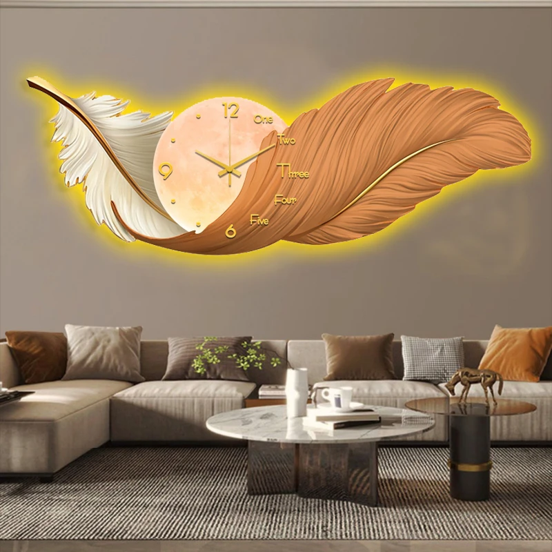 LED Wall Clock Modern Design Home Decor Large Wall Clocks Creative ...