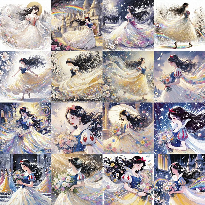 2024-New-5D-DIY-Disney-Snow-White-Diamond-Painting-Kit-princess-Diamond ...