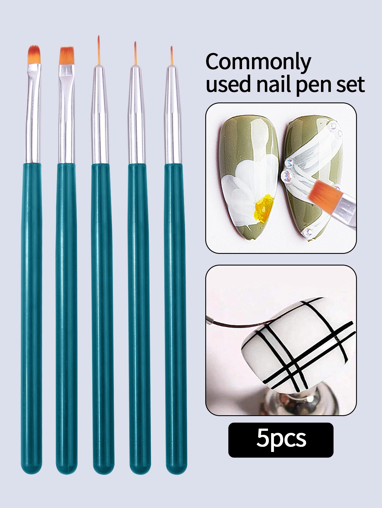 5Pcs-Set-Nail-Art-Liner-Brushes-Set-Elongated-Lines-Striping-Drawing-UV ...