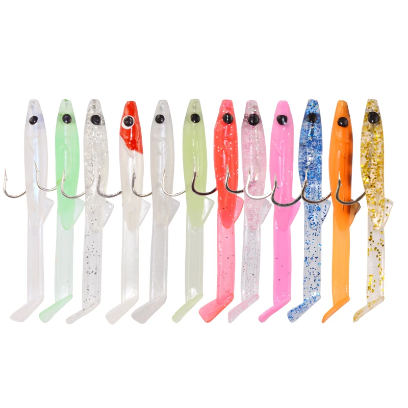 Afishlure Soft Eels Raglou Fishing Lure Bait 65mm 1.5g 8pcs Sea Fishing ...