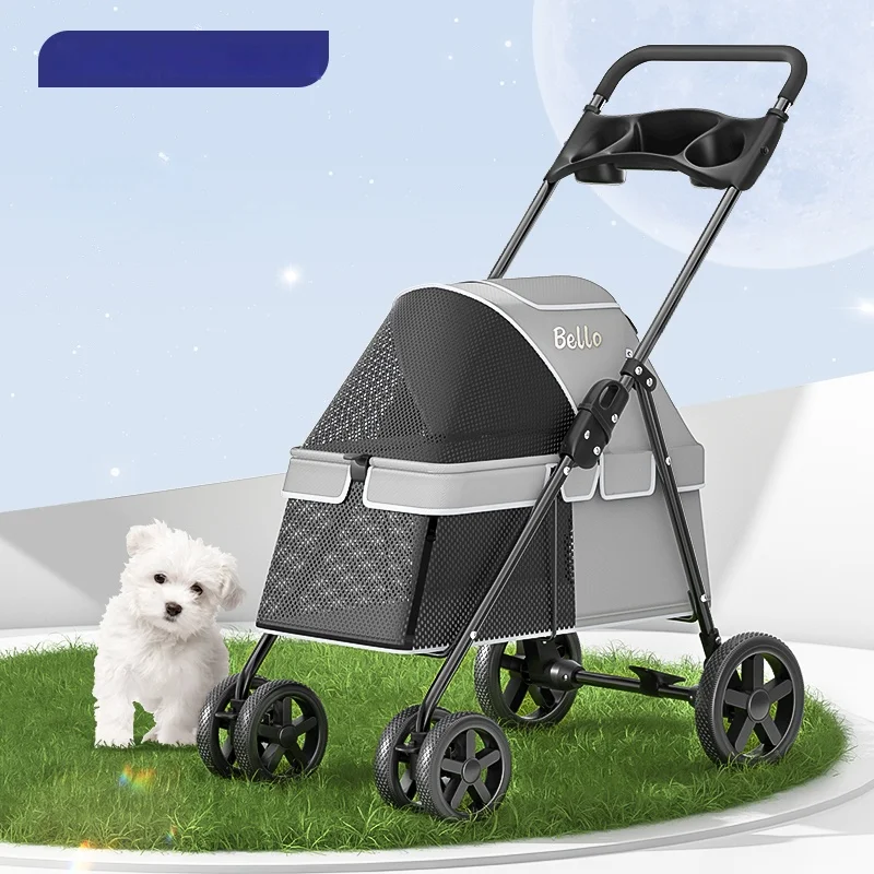 Bello-Lightweight-Folding-Pet-Trolley-Dog-Puppy-Cat-Teddy-Small ...