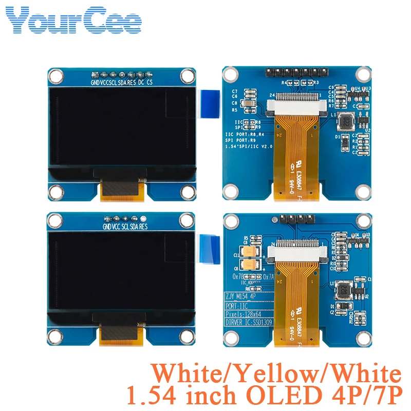 1-54-1-54-inch-OLED-Screen-LCD-LED-Display-Board-Module-SSD1309-SPI-IIC ...