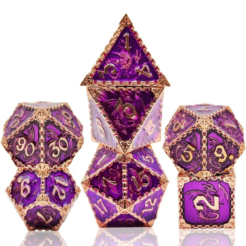 New-ForDND-Dice-Metal-Polyhedral-D-D-Dice-for-Dungeon-and-Dragon-MTG ...