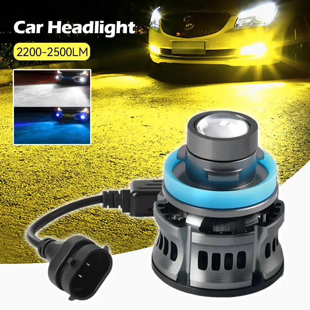 New-Laser-Lens-Car-H7-H11-Lens-Headlight-12V-H8-H9-9006-HB4-Led-Fog ...