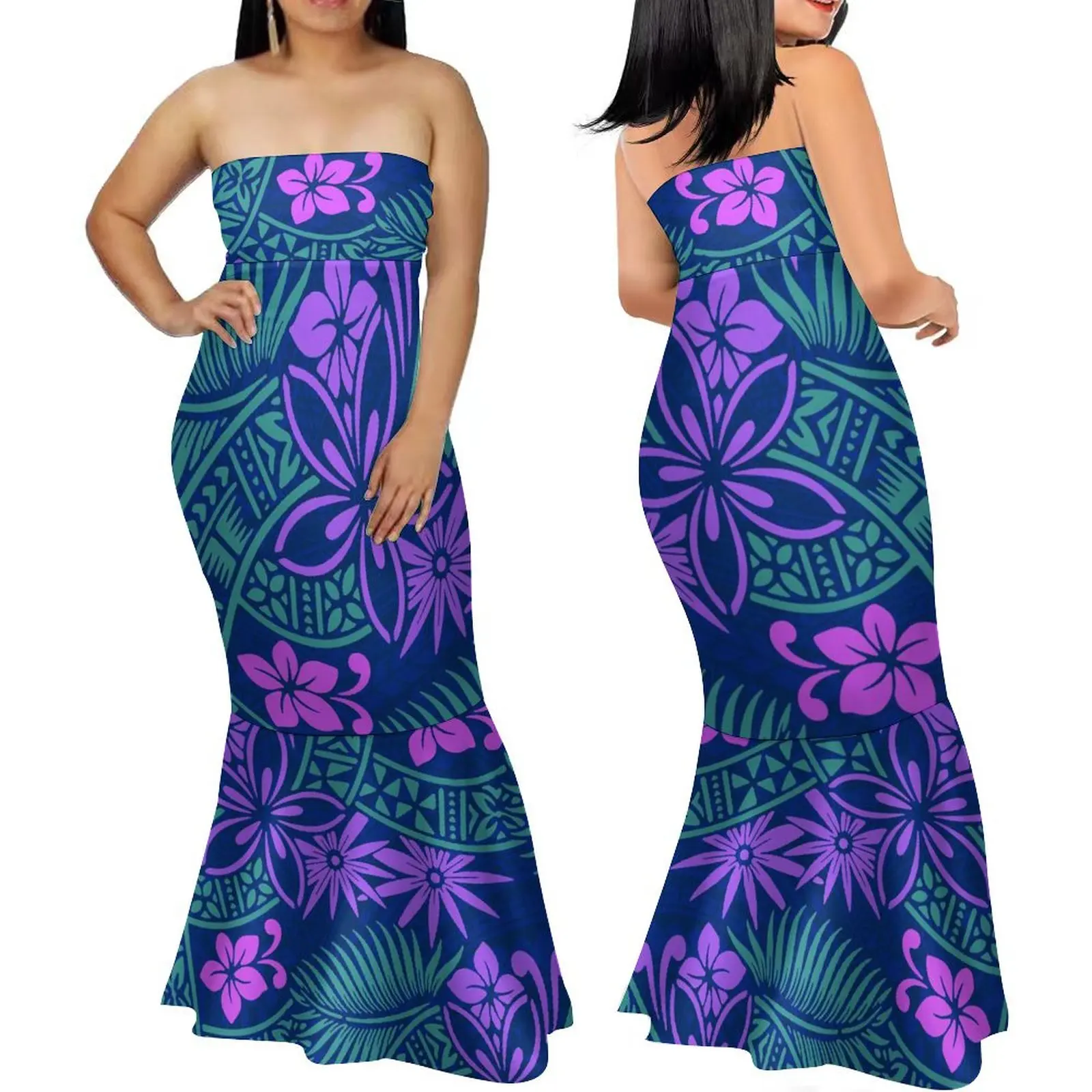 Women-S-Plus-Size-8xl-Off-The-Shoulder-Dress-Polynesian-Samoa-Pia ...